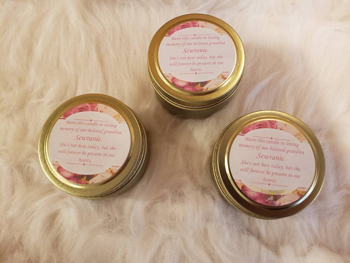 Set of 10 Memorial Service Gifts Idea, Candle Favors, Party Favors ...