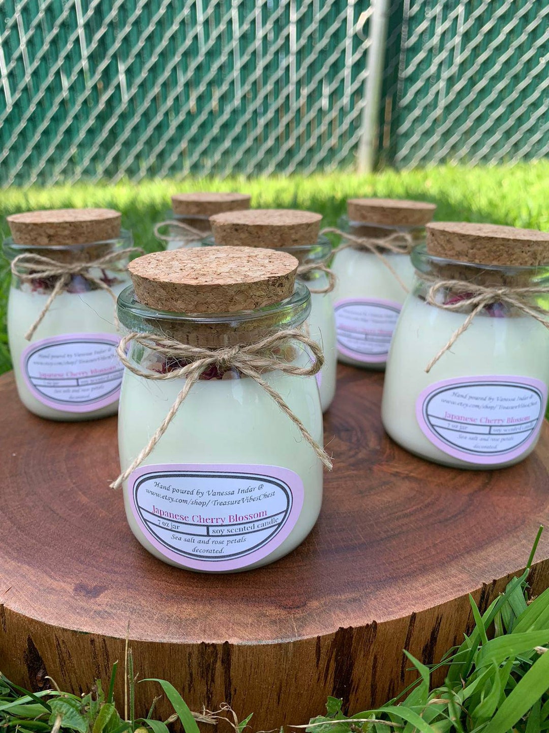 Japanese Cherry Blossom Scented Soy Candle Spa Candle - Etsy