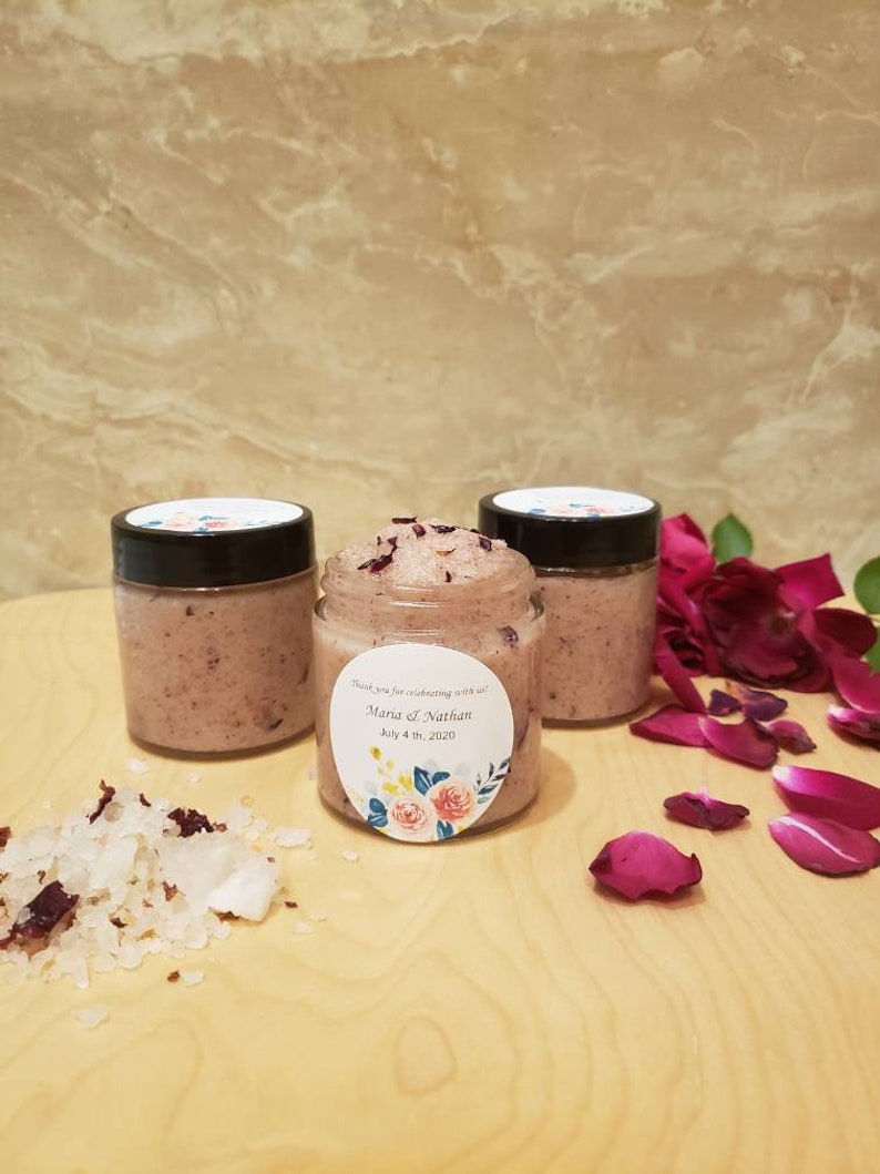 Set of 12 Pink Himalayan Body Scrub for Favors Exfoliating | Etsy
