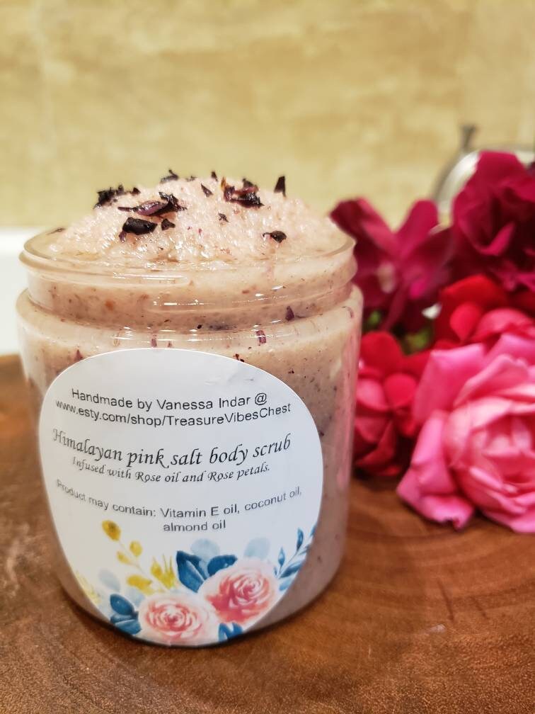 Pink Himalayan Body Scrub Exfoliating Scrub Sea Salt Scrub - Etsy