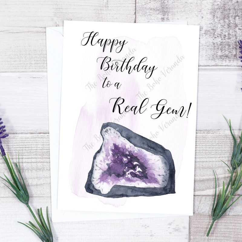 Geode Card - Etsy