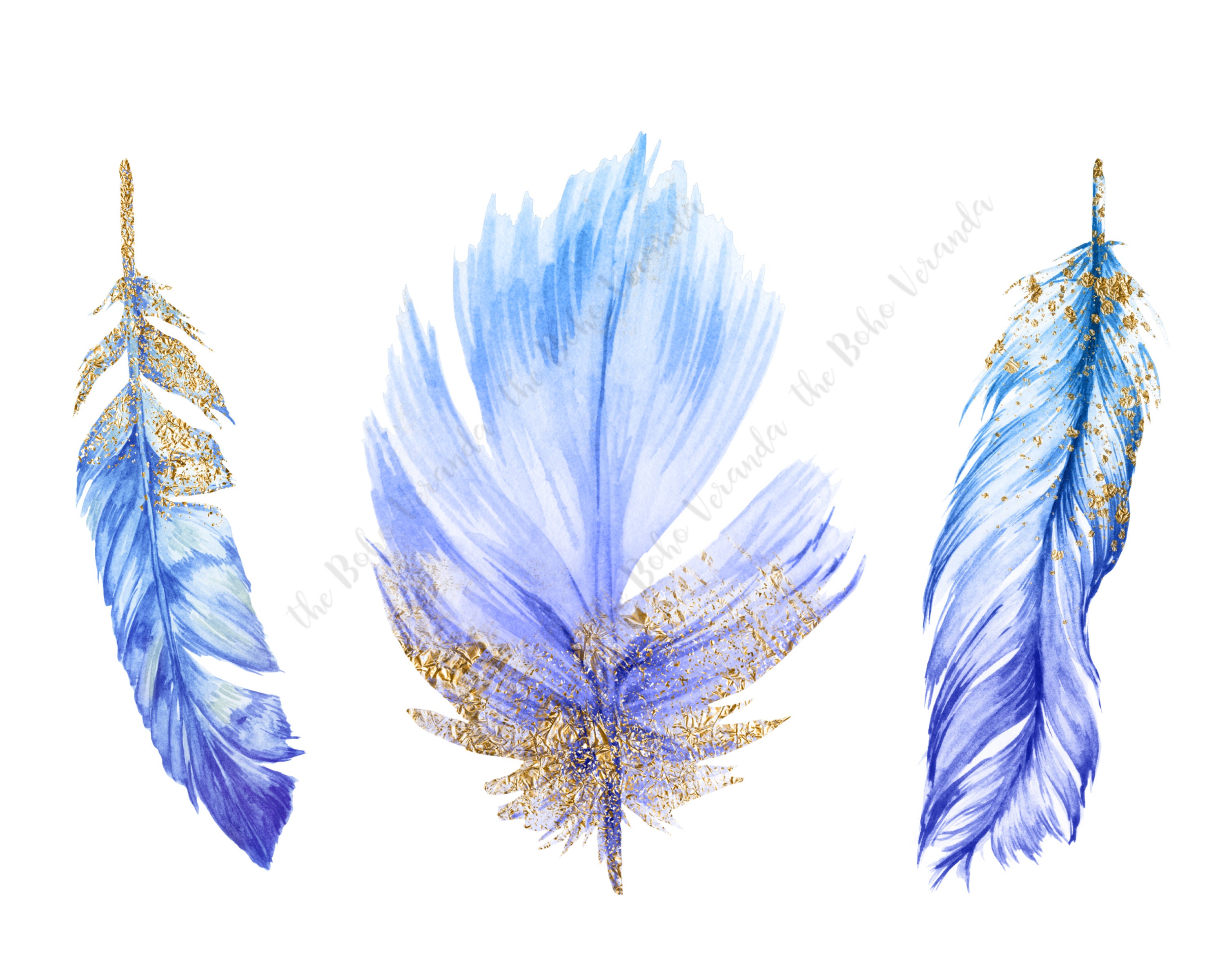 Printable Art Instant Download Purple Gold Feathers - Etsy