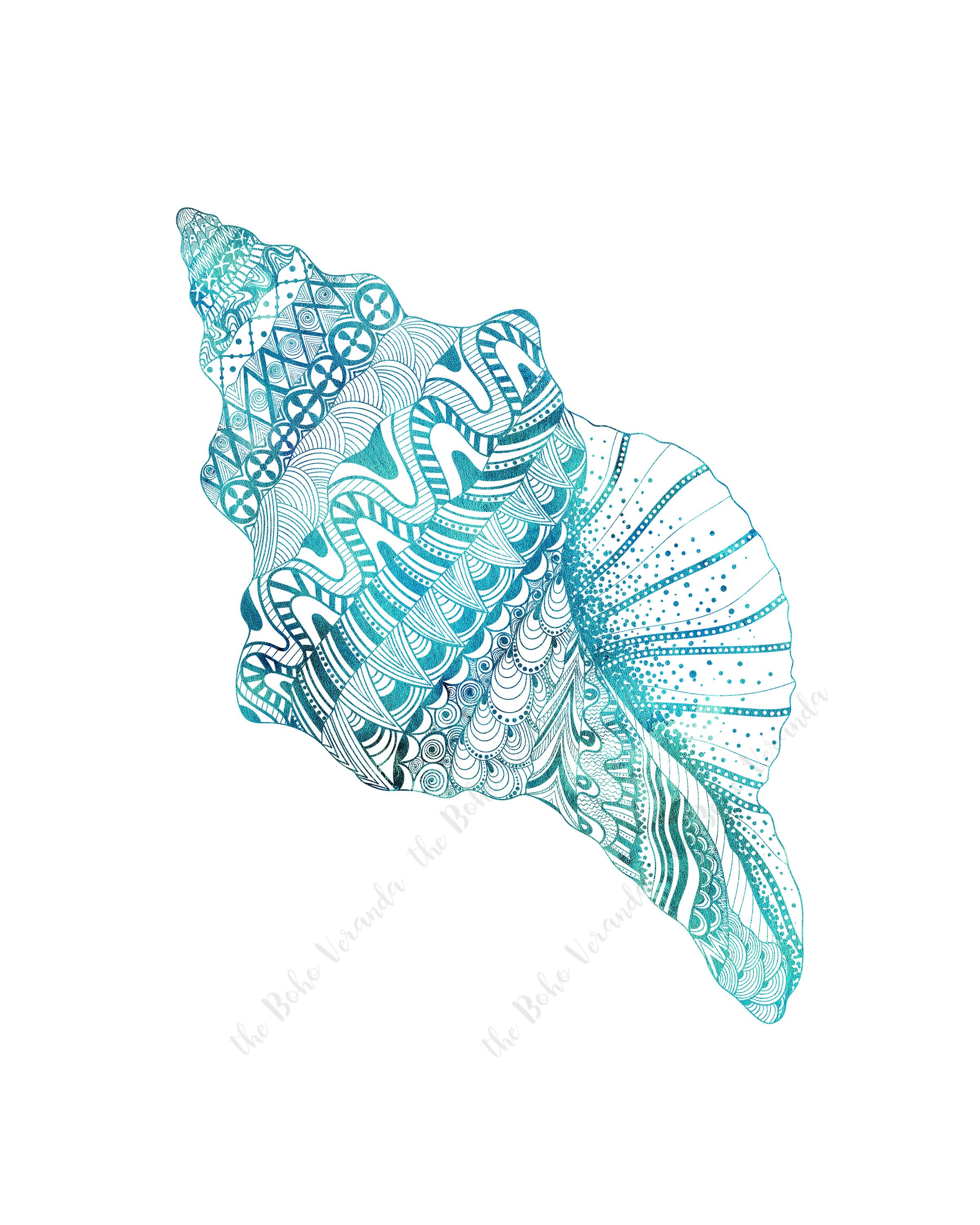 Printable Art Instant Download Aqua Sea Life Marine Life Ocean Life - Etsy