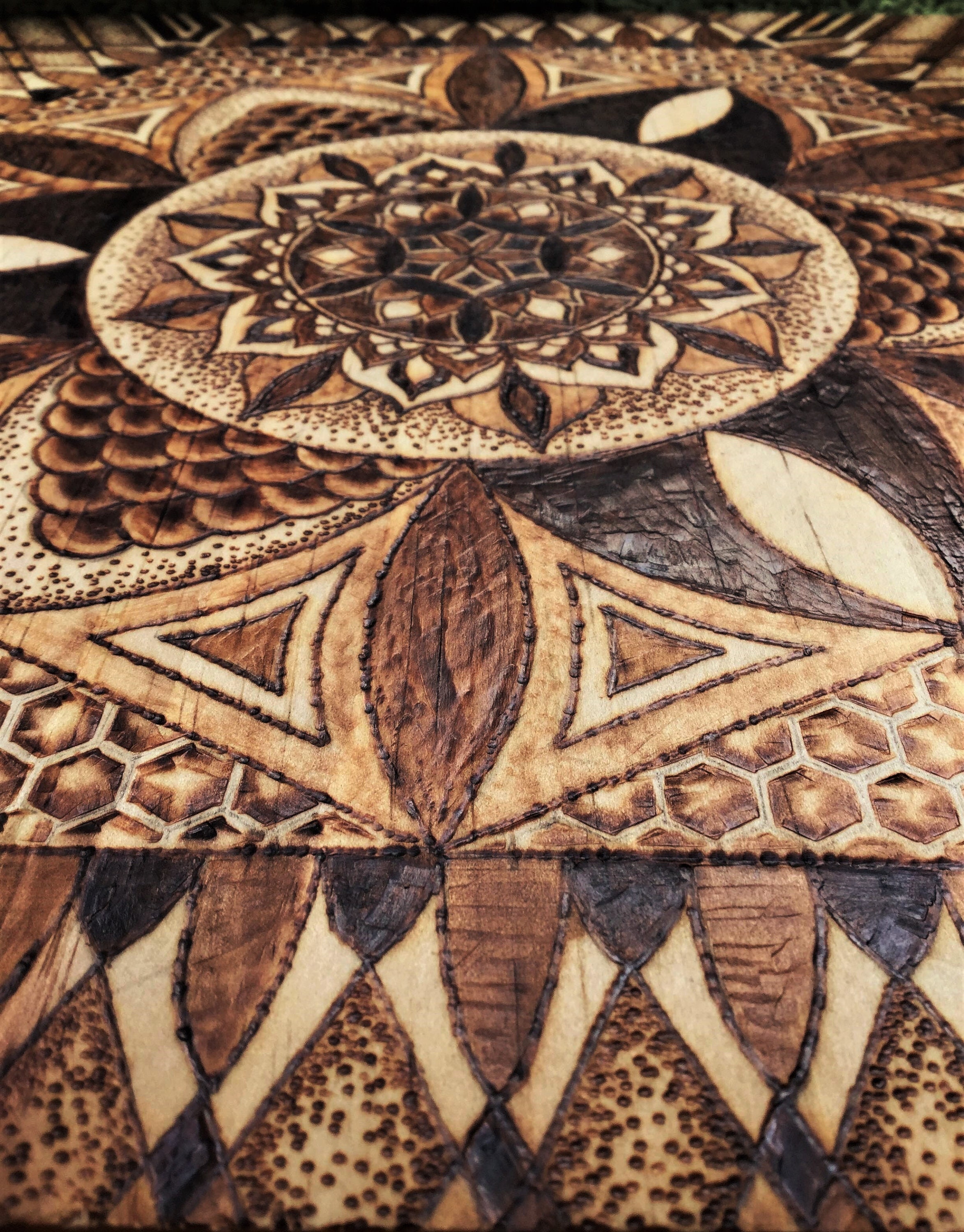 Frame Pyrography Mandala Decoration Sacred Geometry - Etsy UK