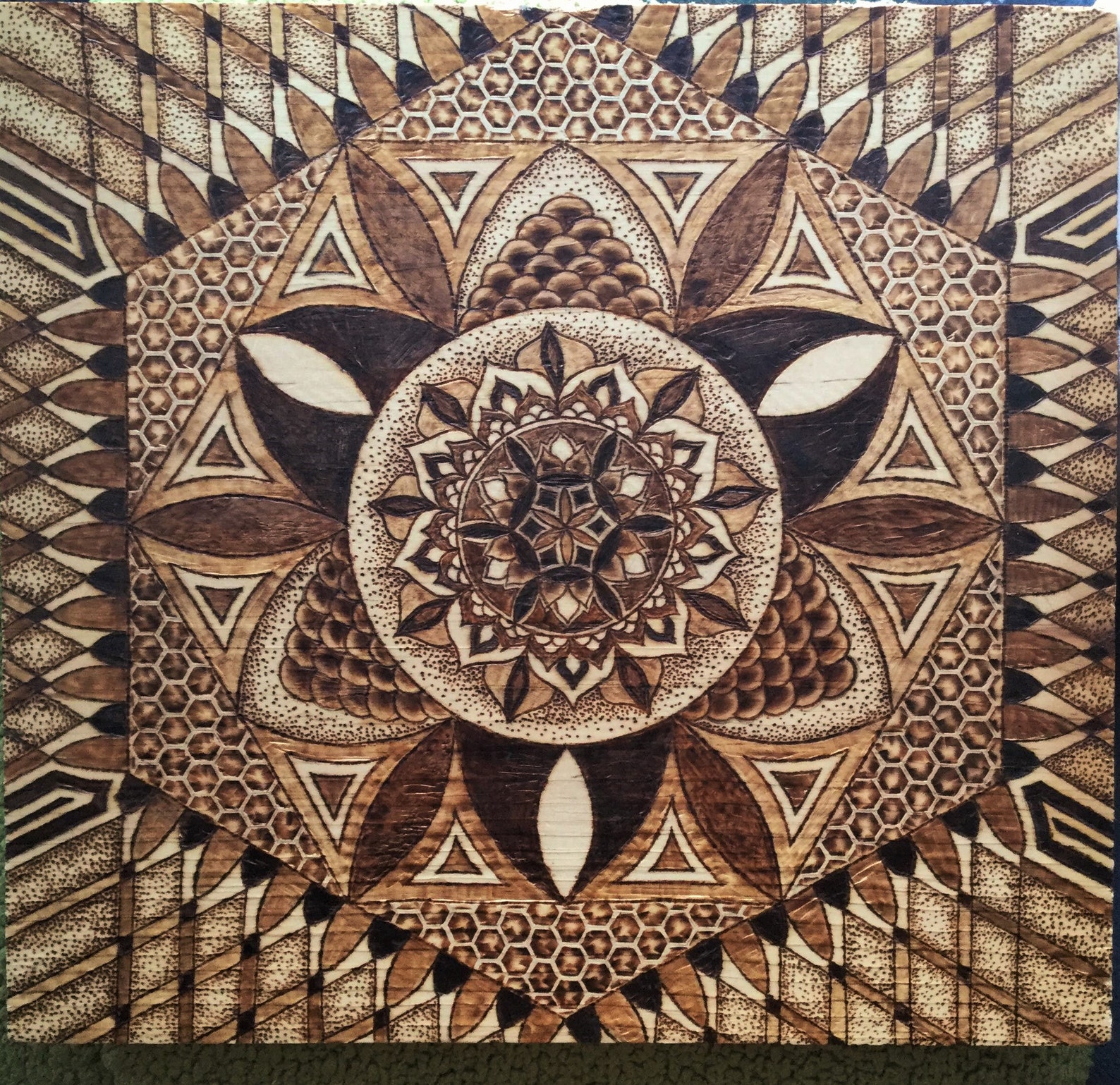 Frame Pyrography Mandala Decoration Sacred Geometry - Etsy UK