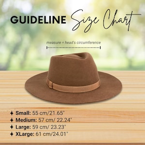 Teak Brown Wool Fedora Hat: Rancher Style, UPF 50+ Sun Protection - Etsy