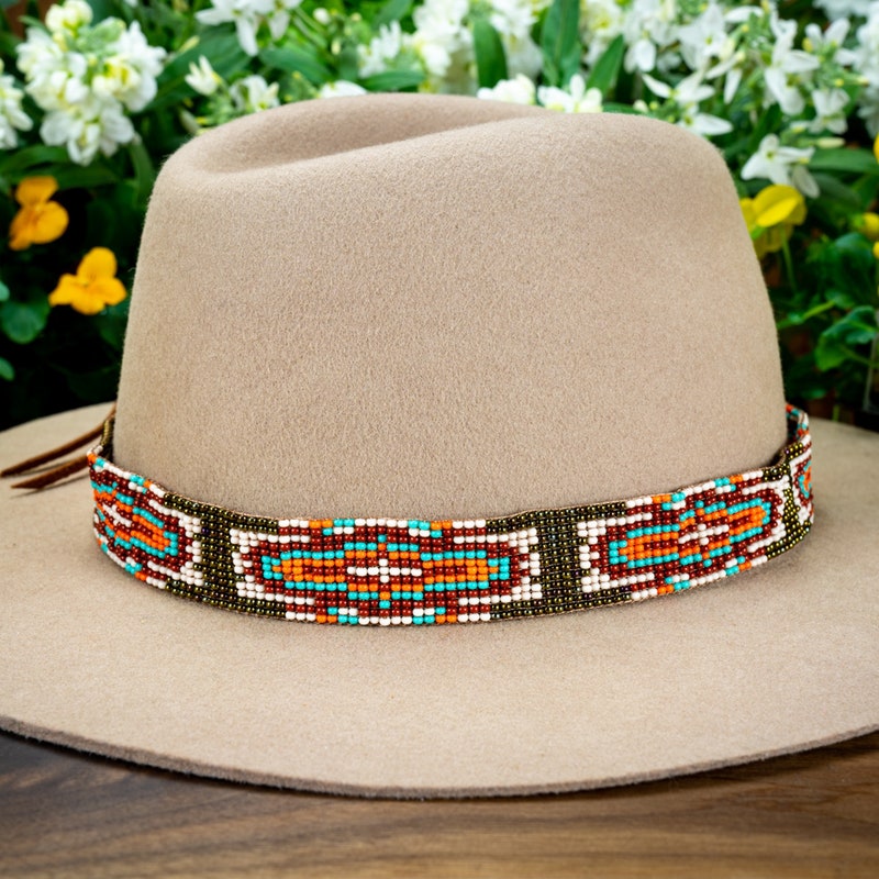 Beaded Hat Band - Etsy