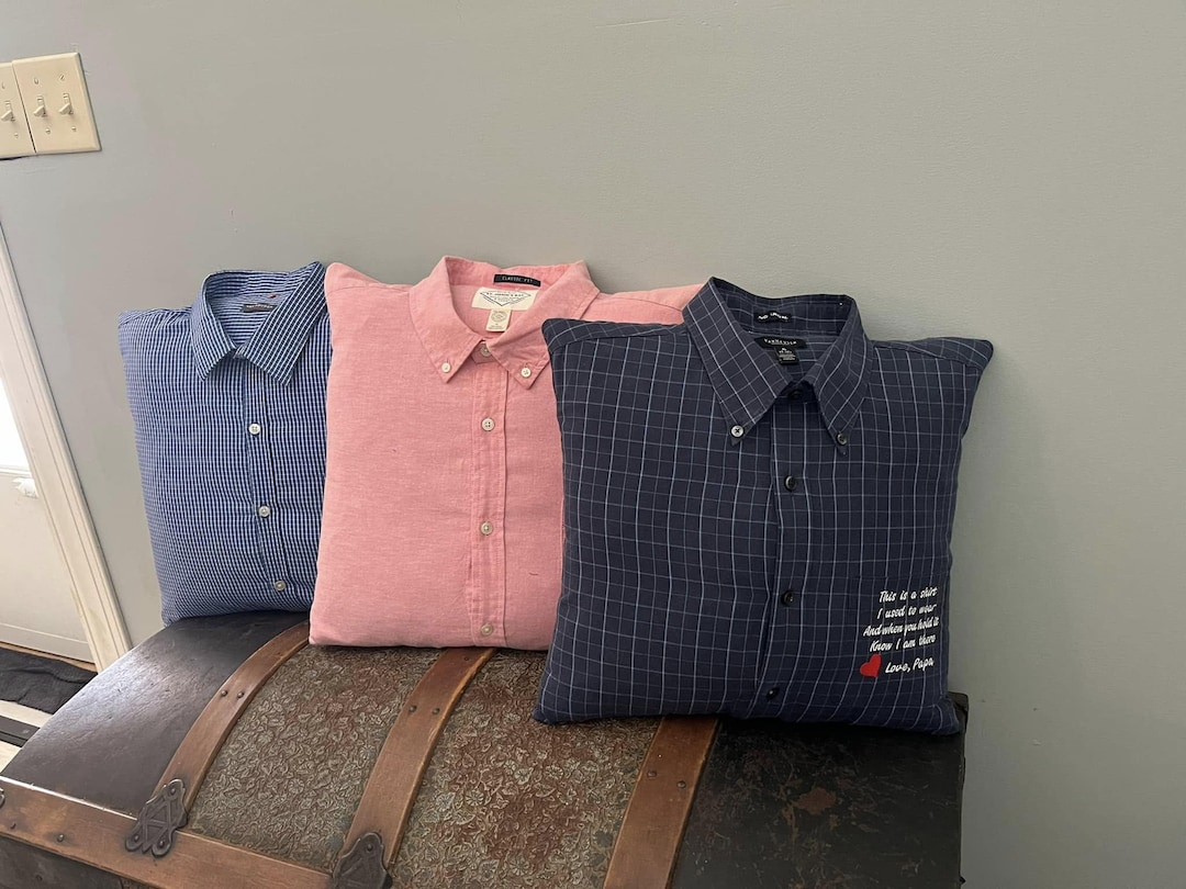 Keepsake Memory Pillow – Custom Shirt Pillow, Remembrance Gift - Etsy