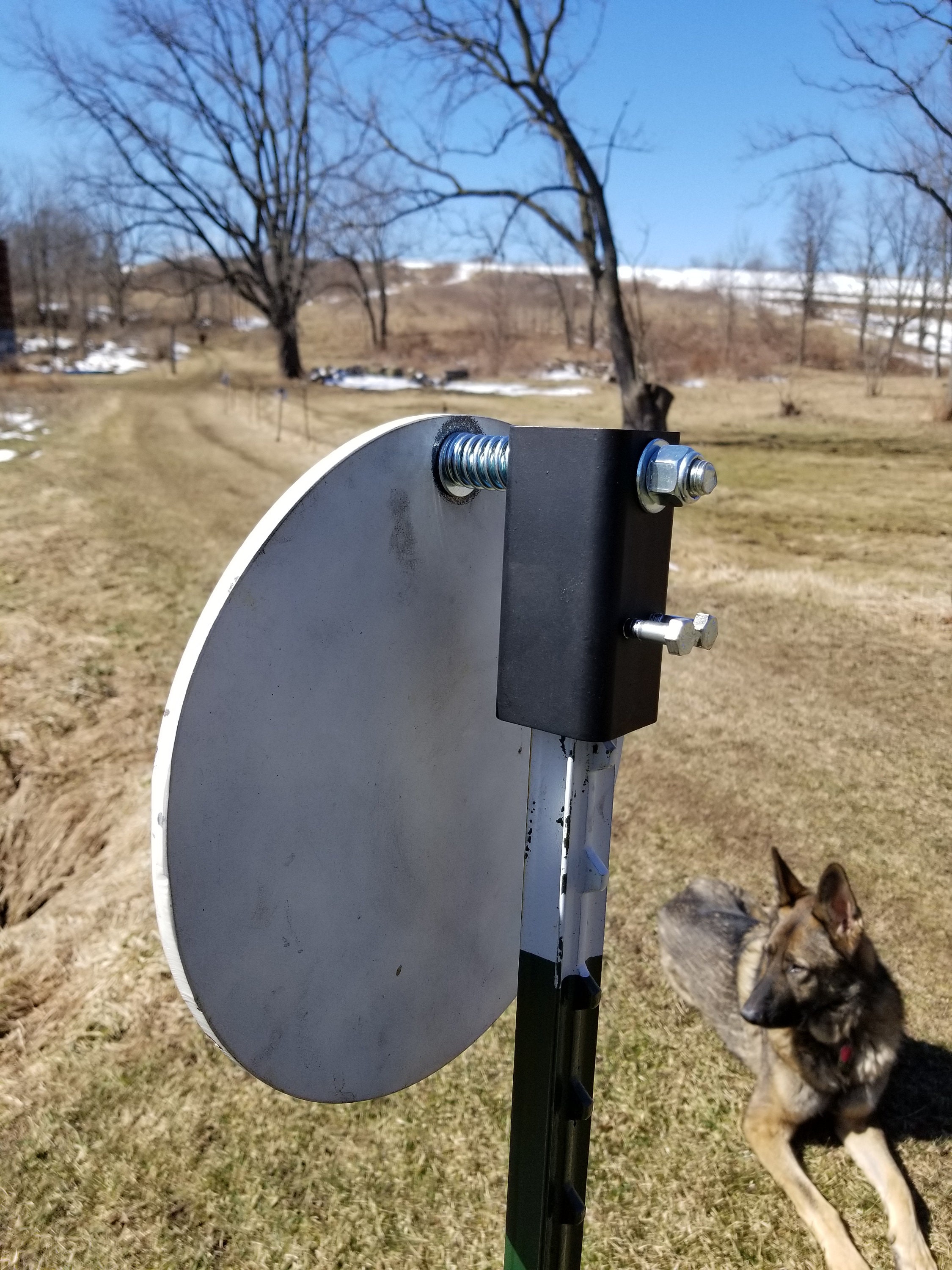 Steel Target Hanger, T Post AR500 / A36 Plate Mount - Etsy