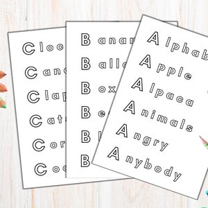 Abc Tracing Cards, Alphabet Printable, Letters Handwriting Practice ...