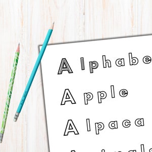 Abc Tracing Cards, Alphabet Printable, Letters Handwriting Practice ...