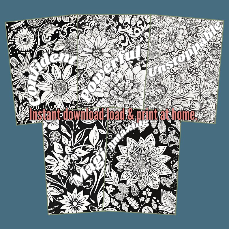 Adult Mindful Colouring Pages, Mindful Colouring, I Am Affirmations ...