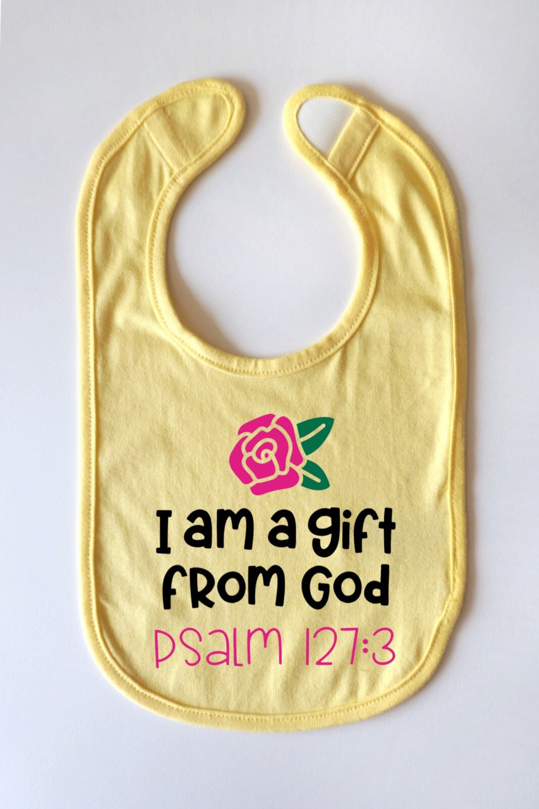 I am Gift From God Christian baby Girl bib, christian baby shower gifts ...