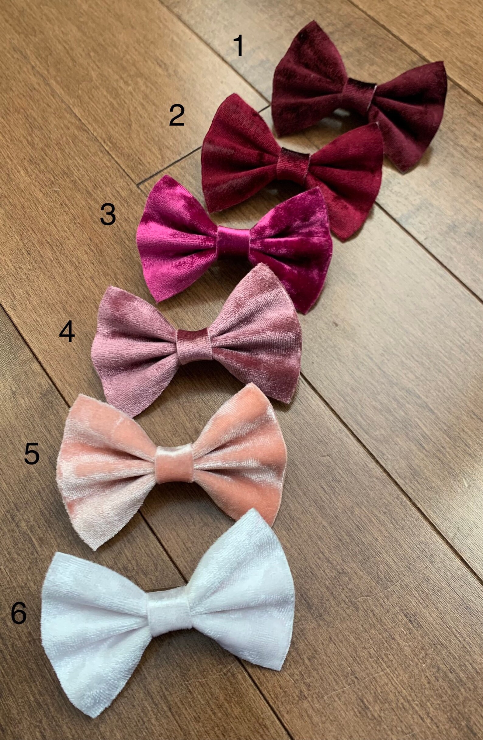 Crushed Velvet Hair Bow - Etsy
