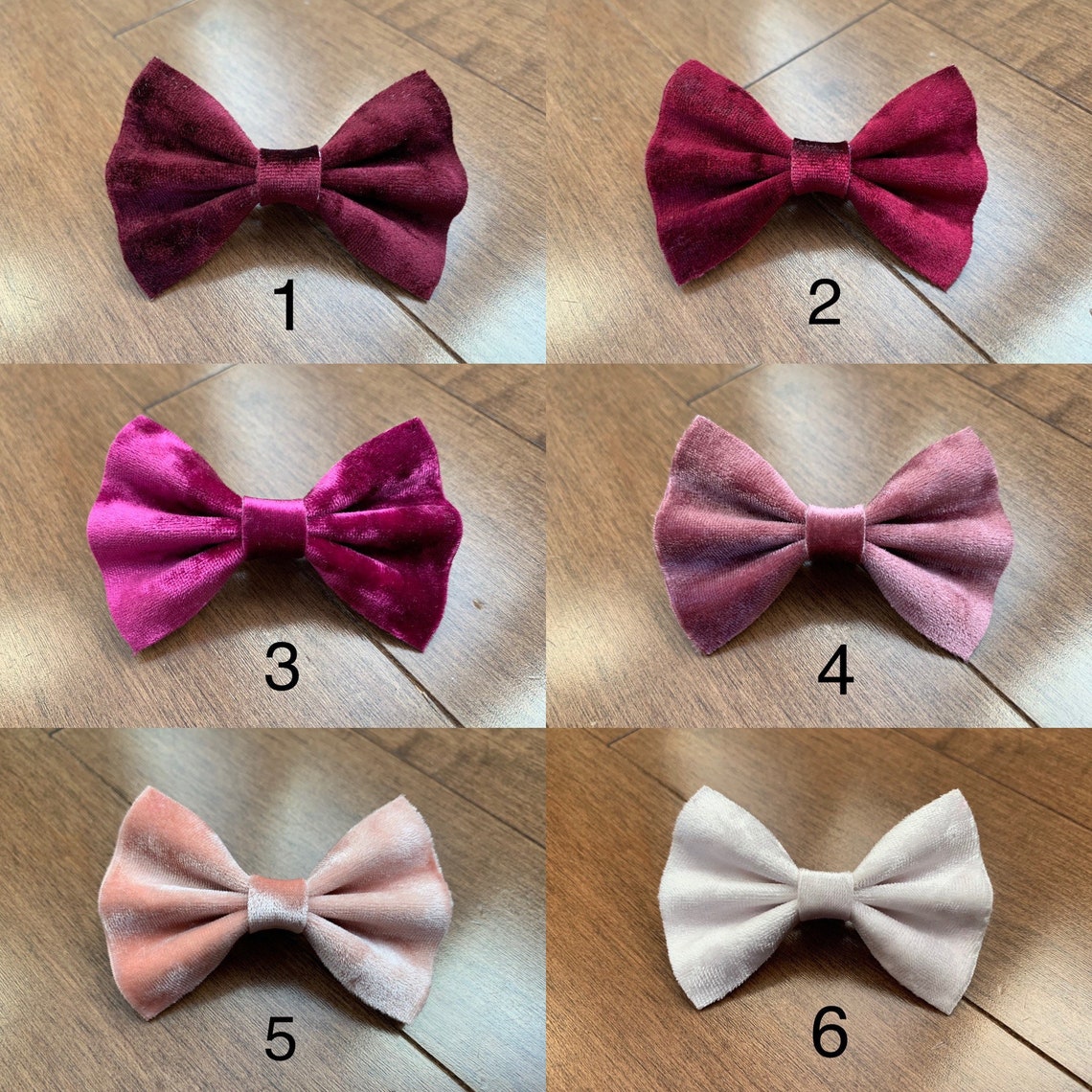 Crushed Velvet Hair Bow - Etsy