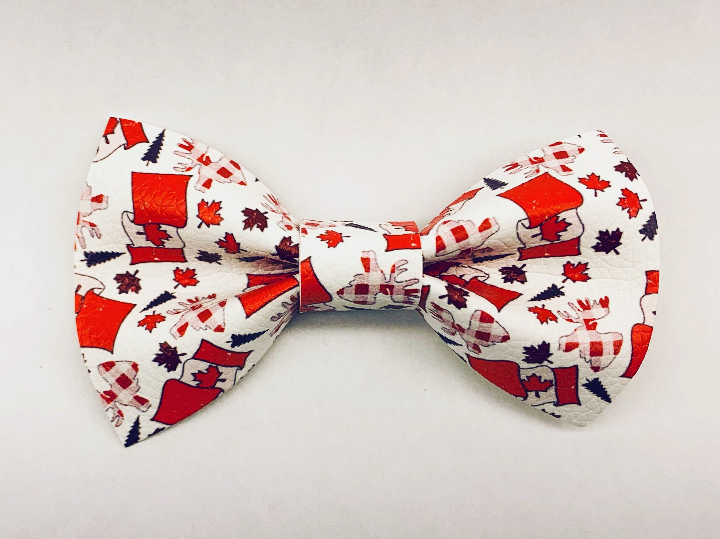 Canada Clip on Bow Tie | Etsy