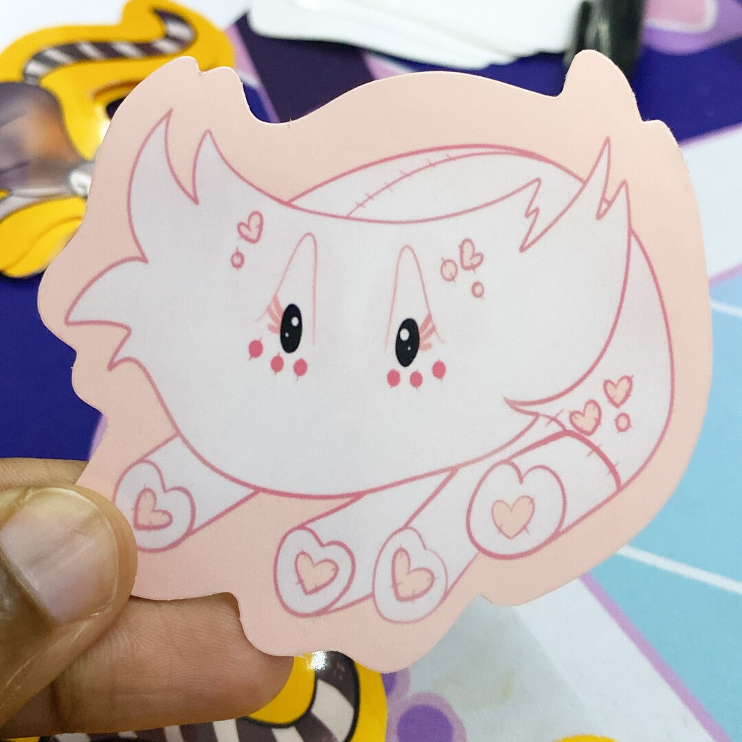 Angel Dust / Chibi/ Sticker/ Cute/ Hazbin Hostel - Etsy