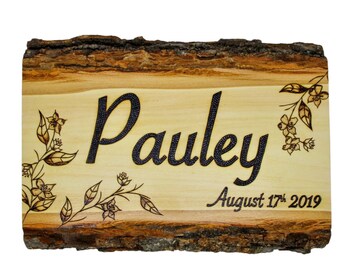 Wood Burned Name | Etsy