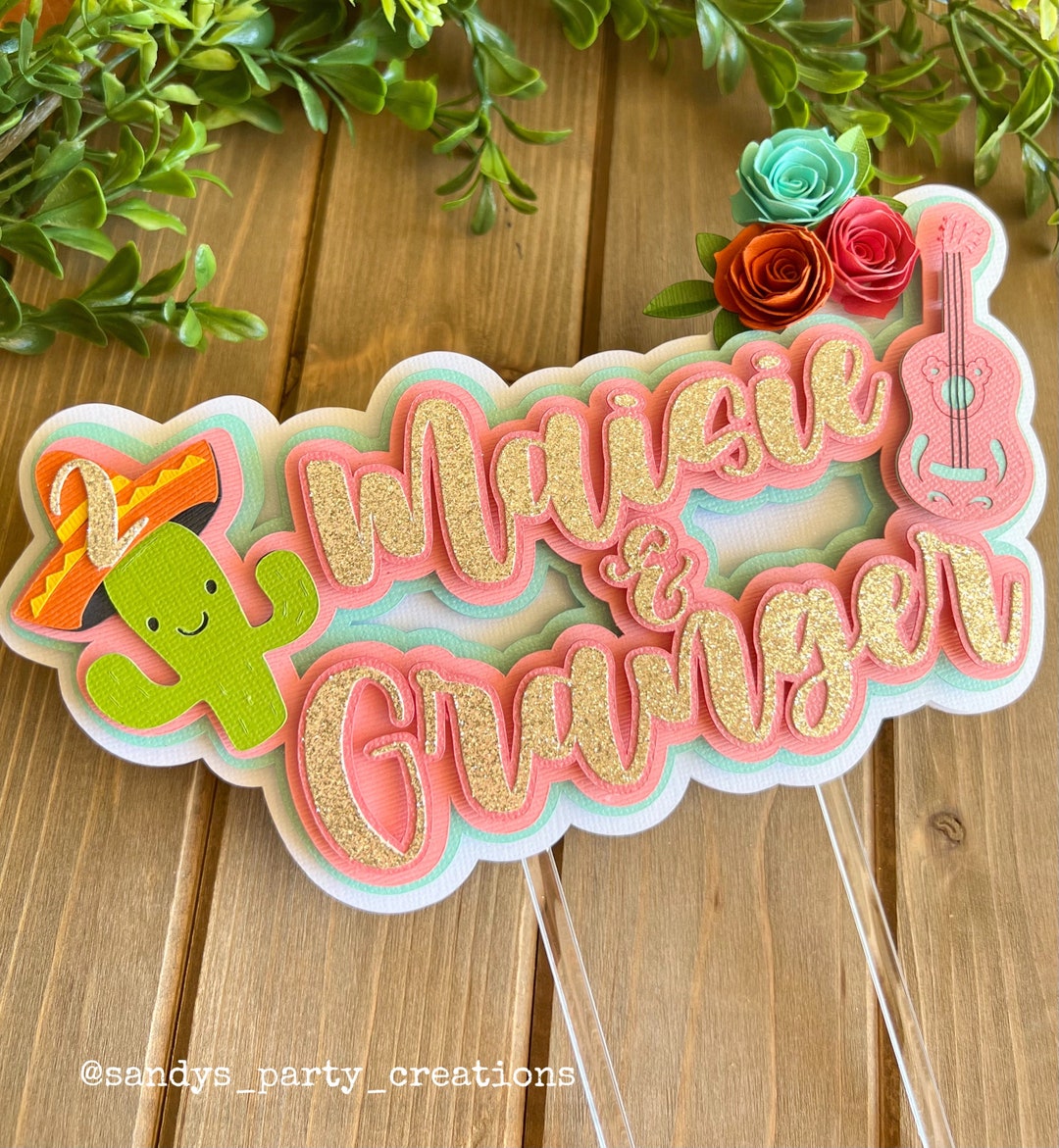 Fiesta Cake Topper Fiesta Birthday Cake Topper Personalized Etsy fiesta-cake-topper-fiesta-birthday-cake-topper-personalized-etsy