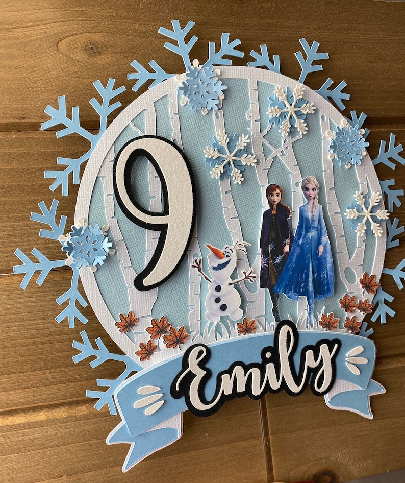Topper de pastel frozen 2 cumpleaños congelado decoraciones - Etsy España
