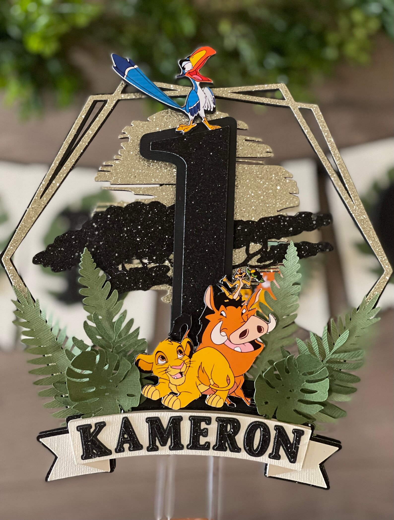 Lion King Cake Topper Lion King one Banner Lion King - Etsy Canada