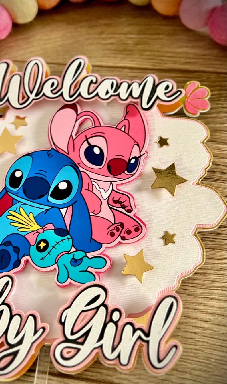 Stitch Cake Topper Stitch Baby Shower Decor Stitch - Etsy