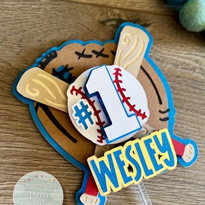 Baseball Cake Topper, T Ball Cake Topper, Rookie of the Year Topper ...