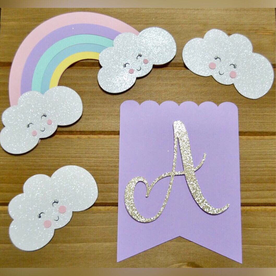 Pastel Rainbow Birthday Banner/ Rainbow Happy Birthday Banner | Etsy