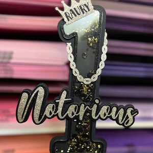 Notorious One Cake Topper, Notorious 1 Topper - Etsy