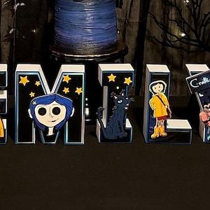 Coraline Birthday Party Decor: Cake Topper, Banner, 3D Letter - Etsy