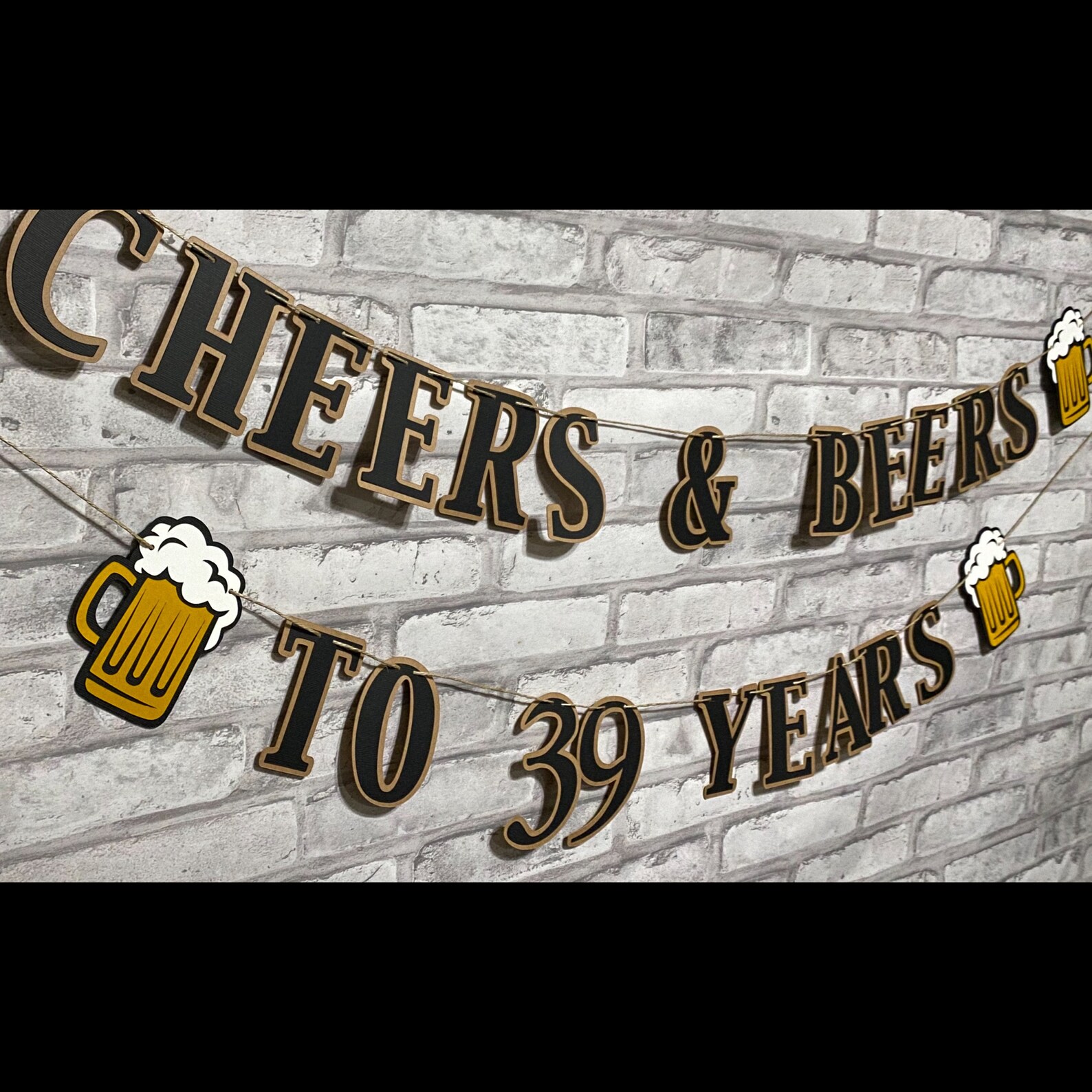 Cheers and Beers Birthday Banner Beer Banner Cheers & Beer | Etsy