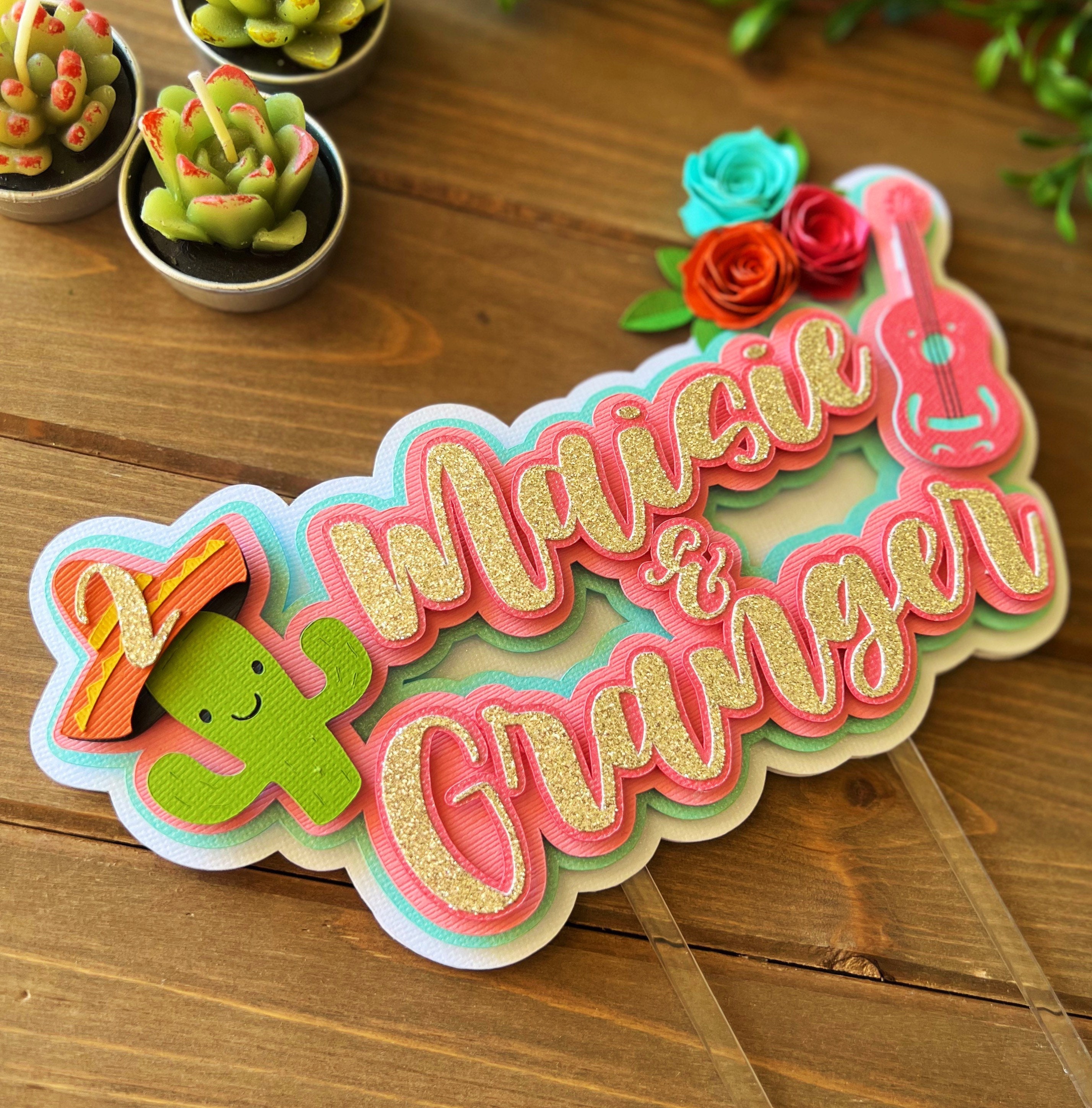 Fiesta Cake Topper Fiesta Birthday Cake Topper Personalized - Etsy Canada