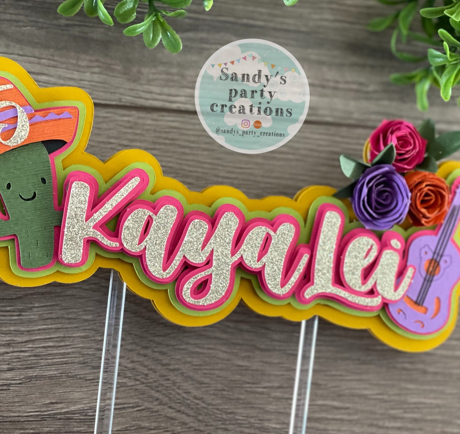 Fiesta Cake Topper Fiesta Birthday Cake Topper - Etsy