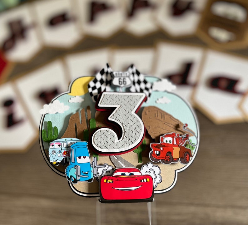 Cars Cake Topper - Etsy