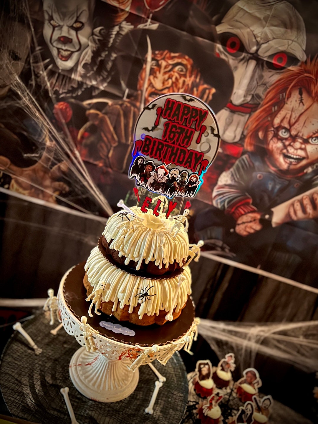 Horror Movies Cake Topper, Halloween Theme Cake Topper, Classic Horror ...