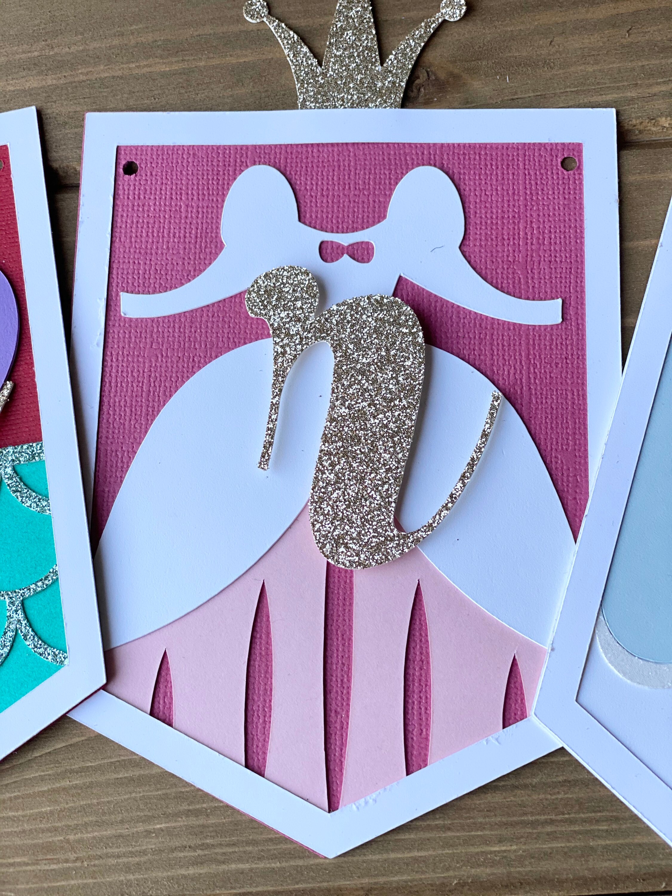 Disney Princess inspired Banner Custom princess name banner | Etsy