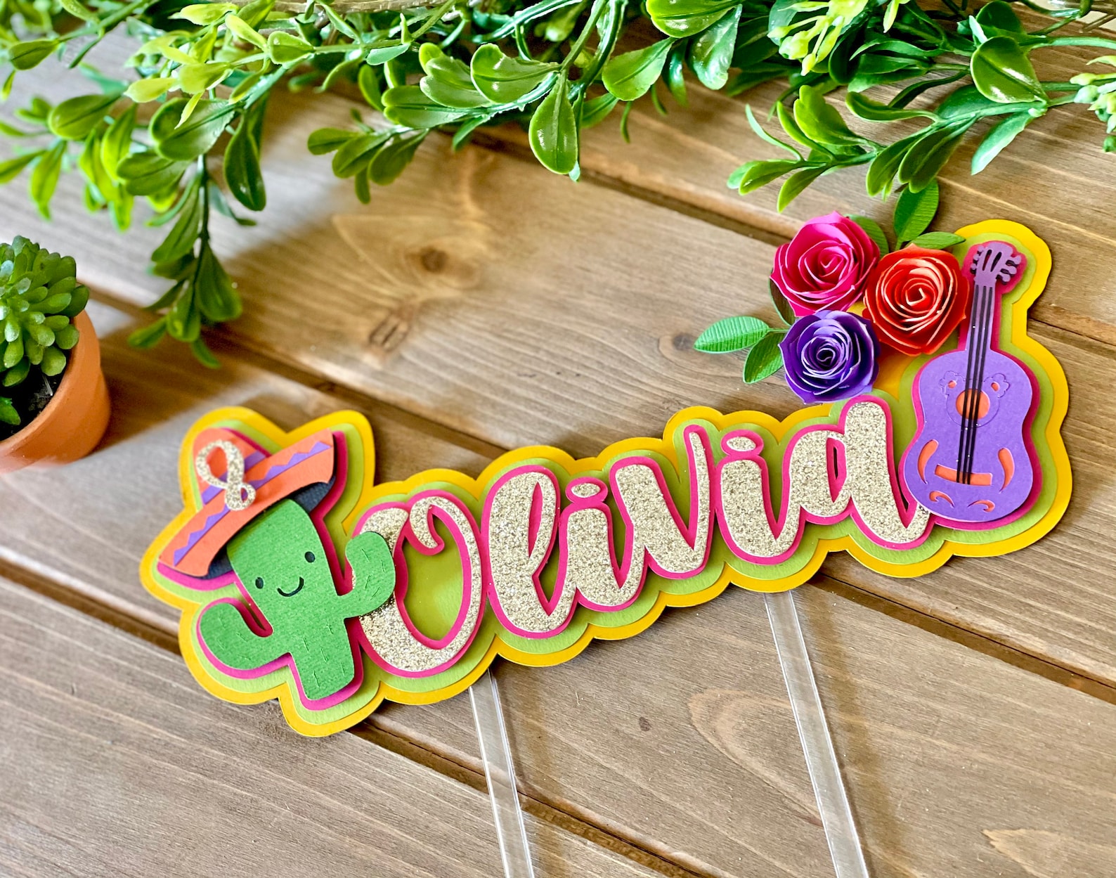 Fiesta Cake Topper Fiesta Birthday Cake Topper | Etsy