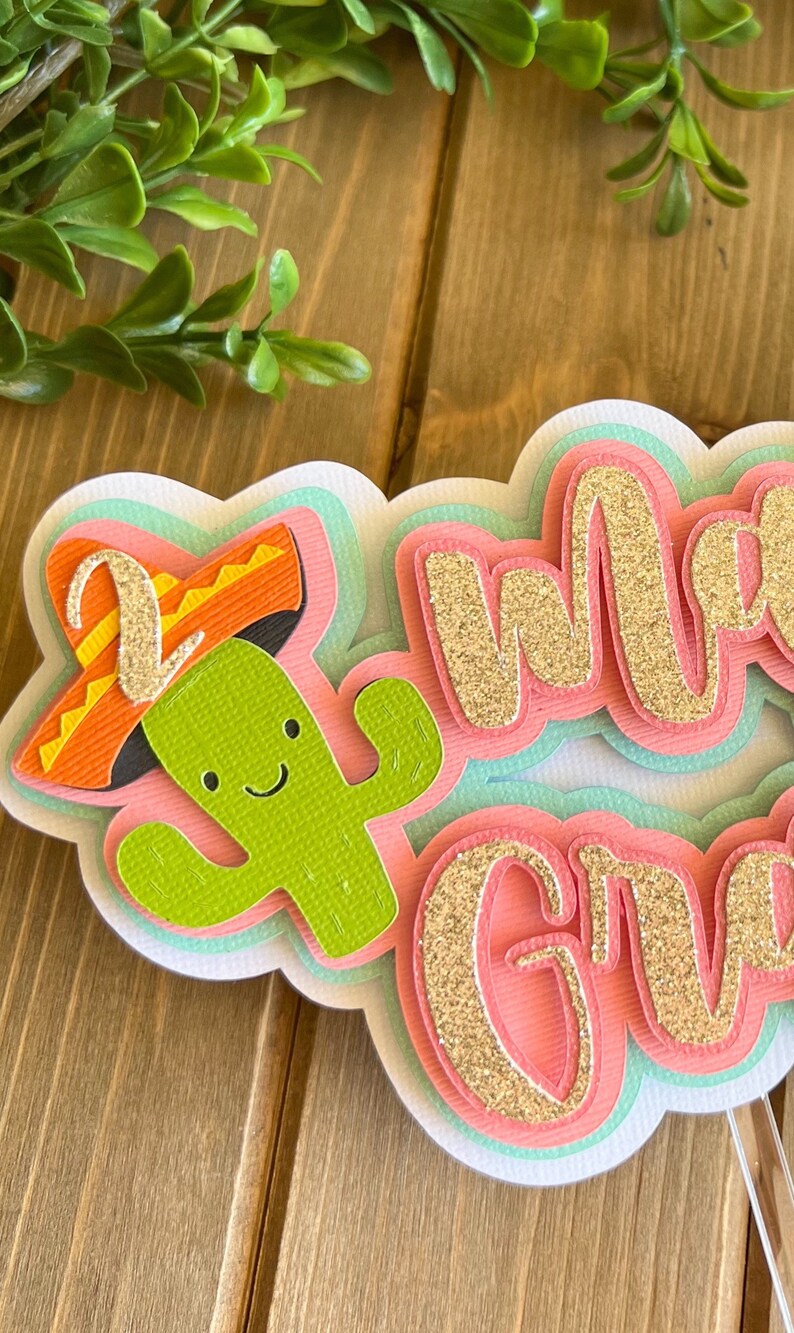 Fiesta Cake Topper Fiesta Birthday Cake Topper Personalized - Etsy