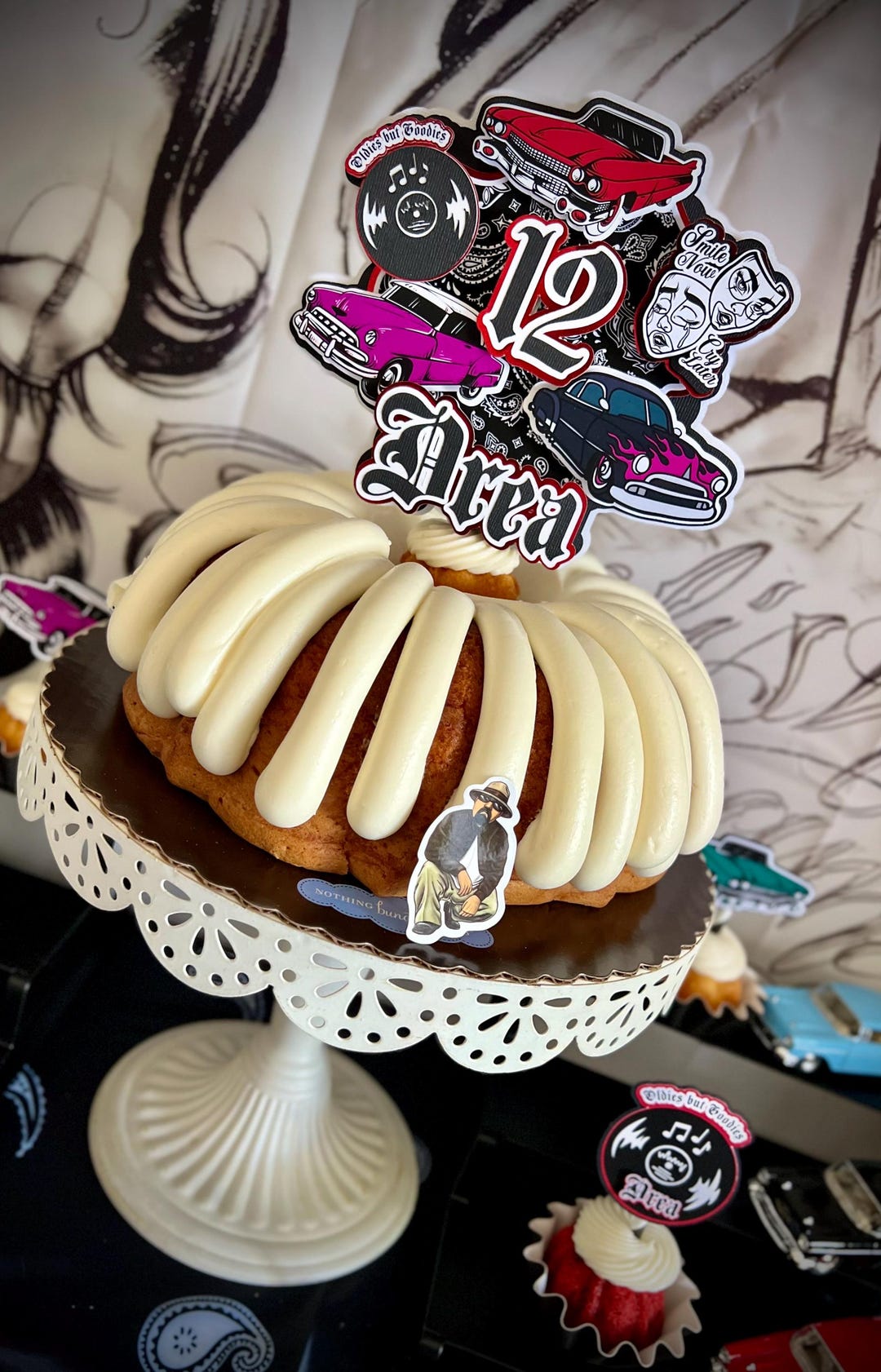 Lowrider Oldies Cake Topper – Chicano Style Birthday Decor ...