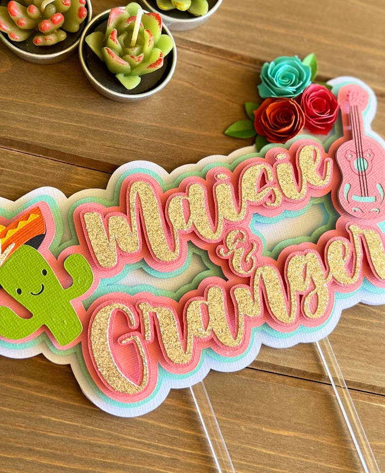 Fiesta Cake Topper Fiesta Birthday Cake Topper Personalized - Etsy