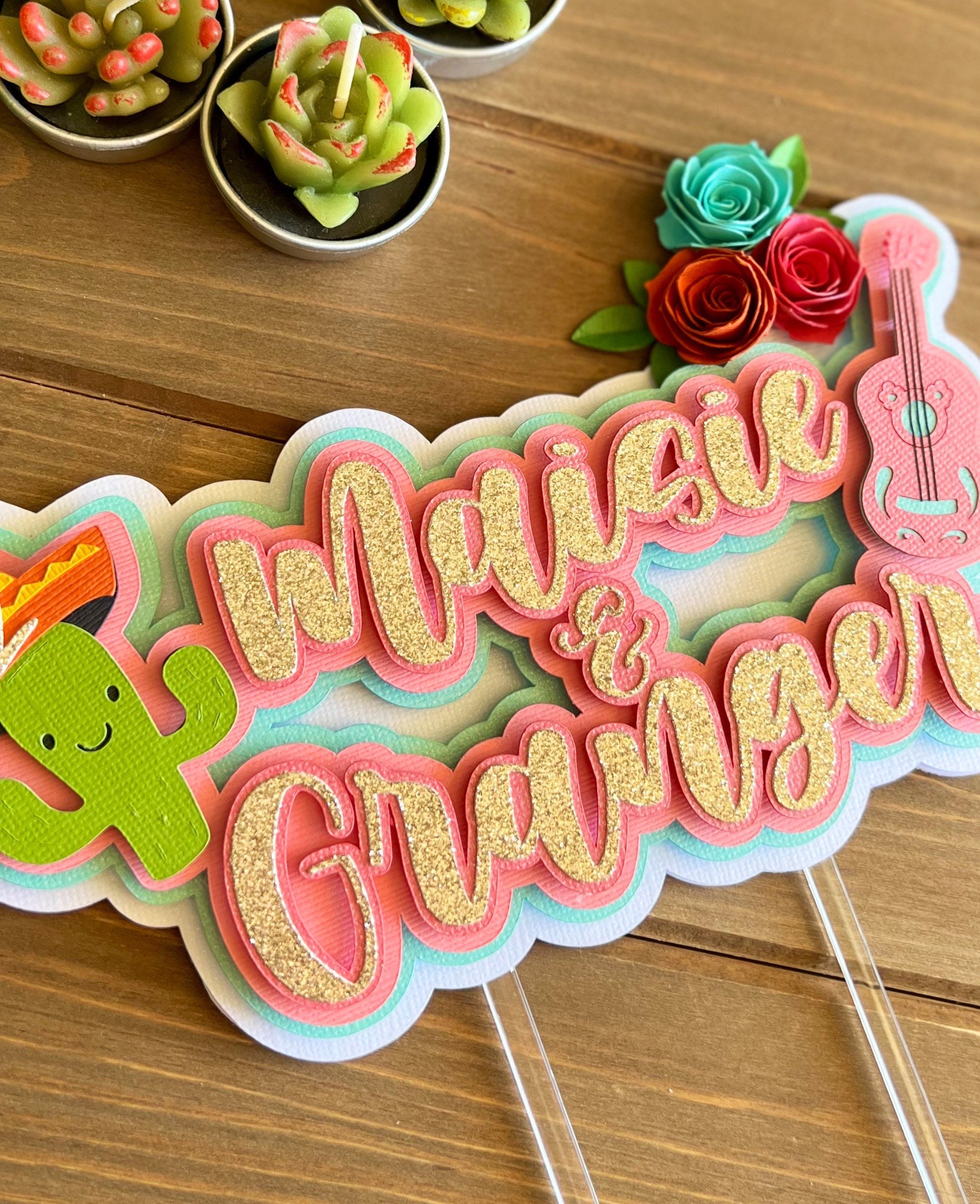 Fiesta Cake Topper Fiesta Birthday Cake Topper Personalized - Etsy Canada