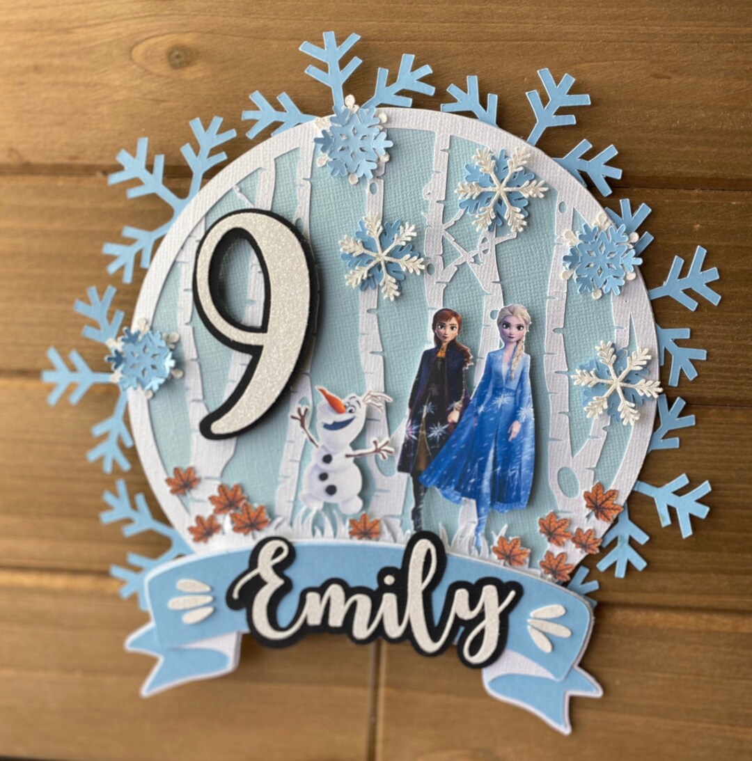 Frozen 2 Cake Topper, Frozen Birthday, Frozen Party Decorations, Frozen ...
