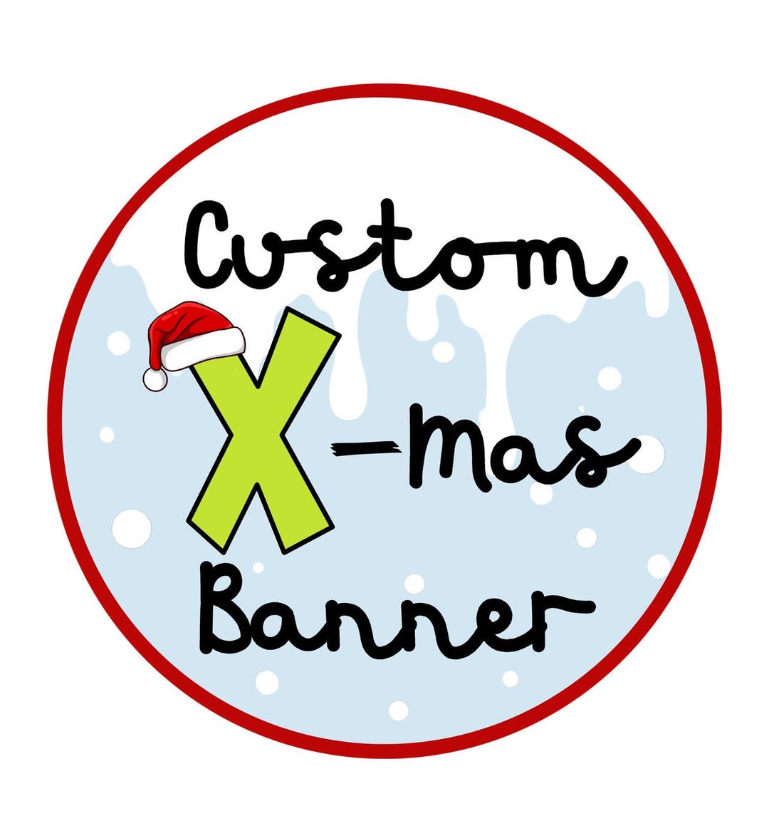 Custom Christmas Banner - Etsy