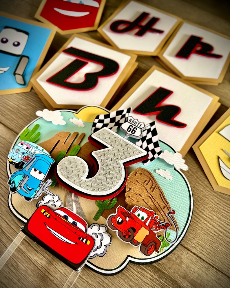 Cars Cake Topper - Etsy
