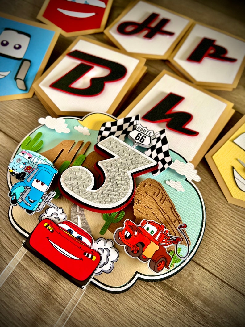 Cars Cake Topper - Etsy