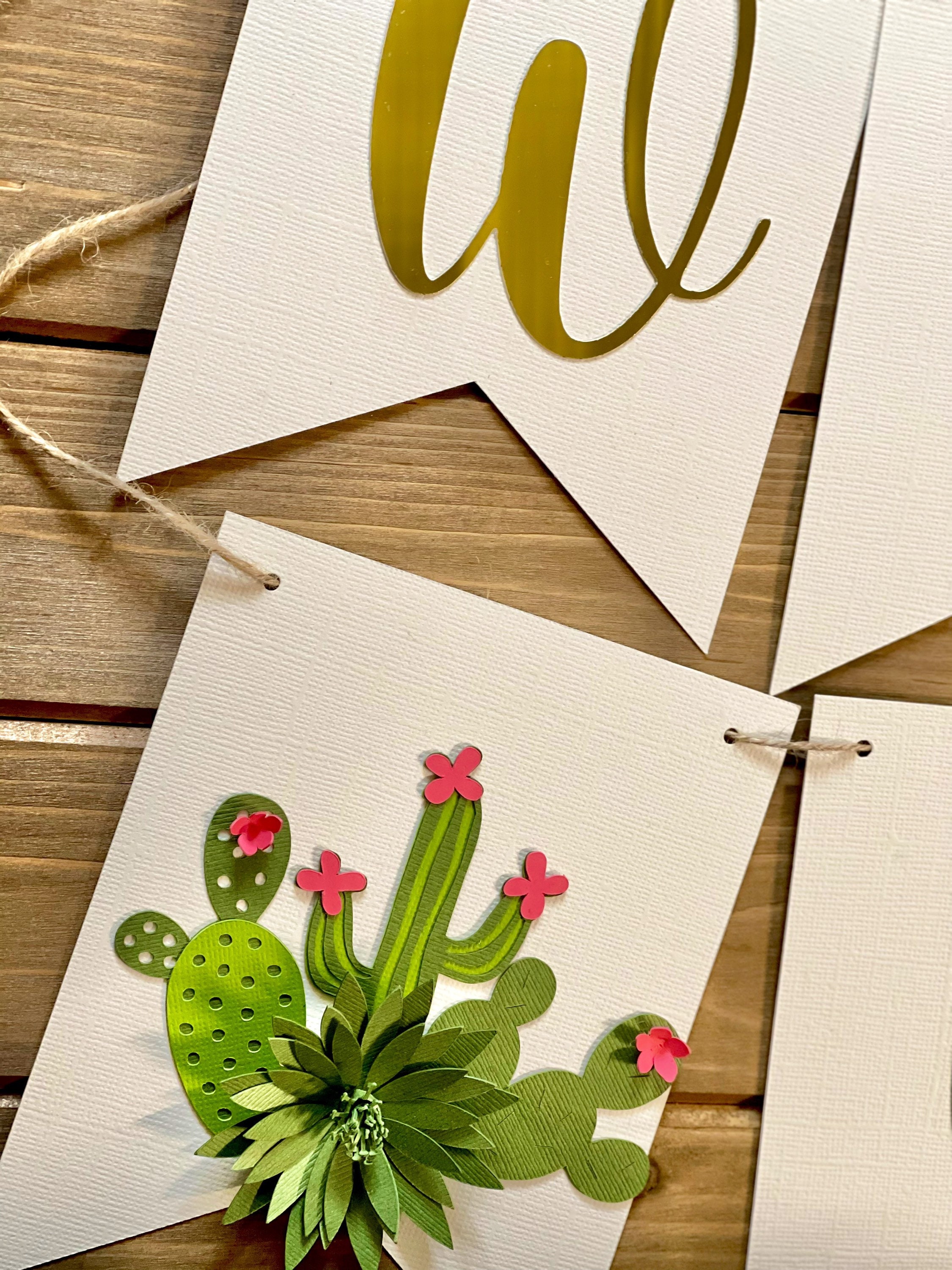 Cactus Baby Shower Banner Welcome Baby Banner Succulent - Etsy