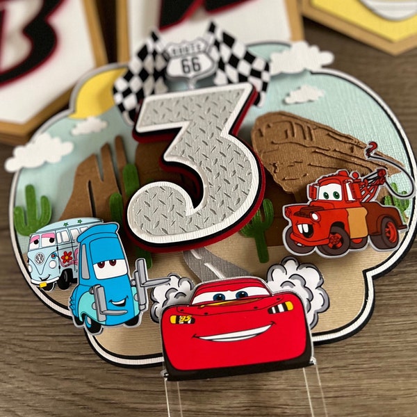 Cars Pixar Cake Topper - Etsy