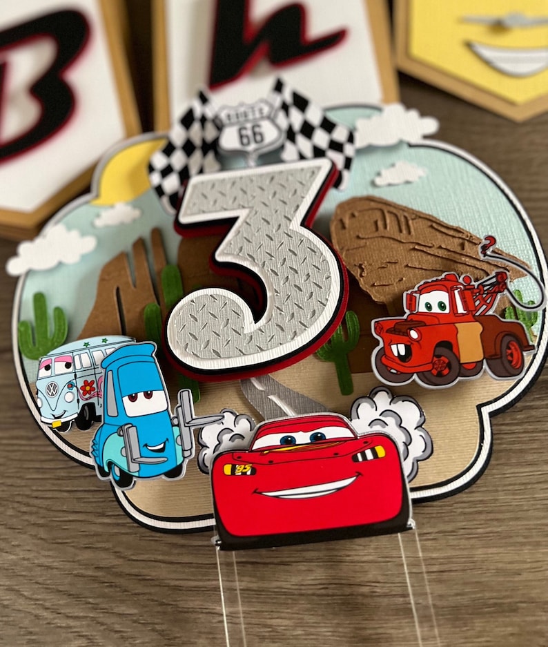 Cars Cake Topper - Etsy