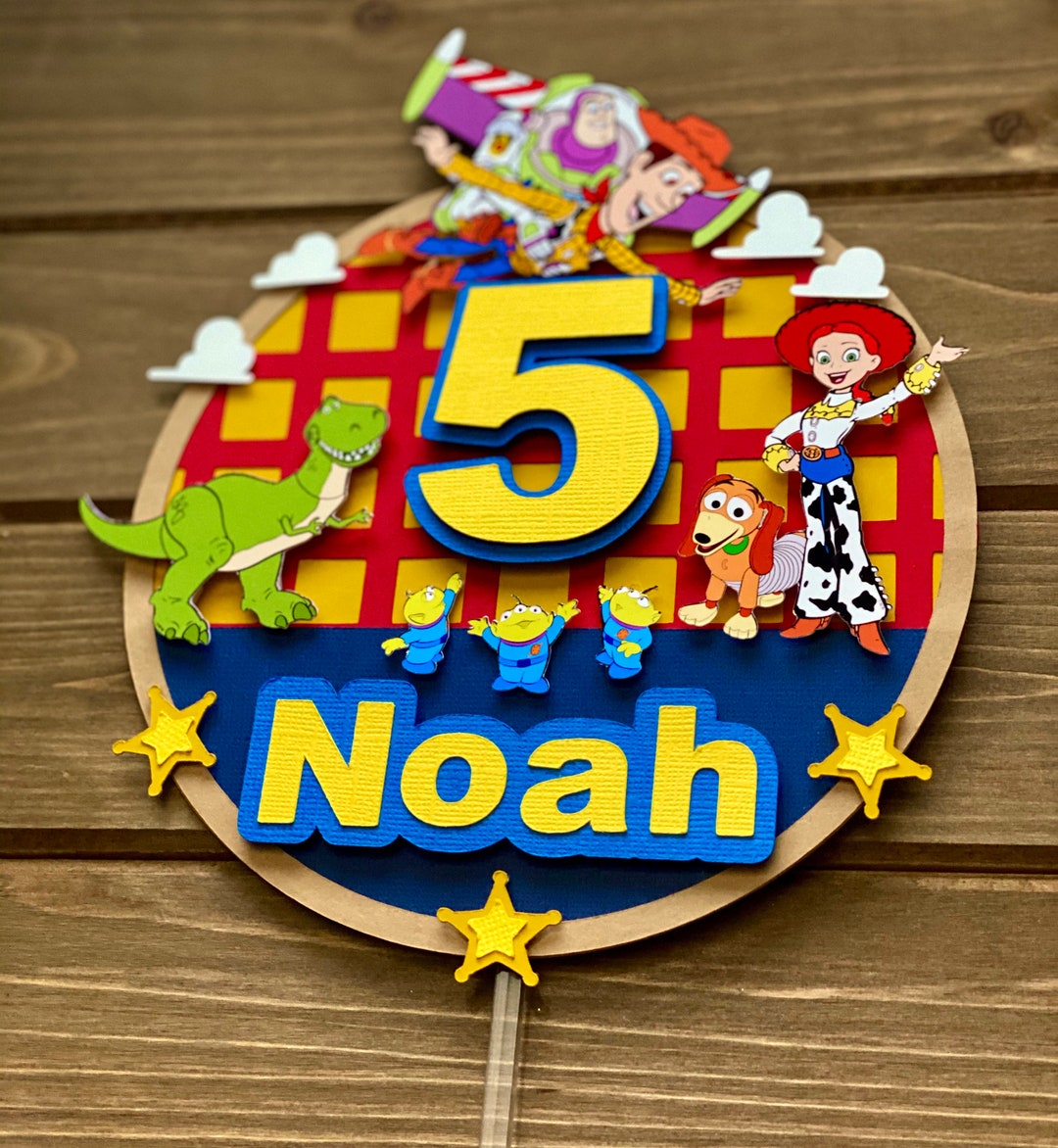 Personalized Toy Story Cake Topper: Custom Birthday Party Decor - Etsy