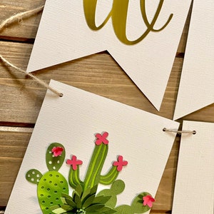 Cactus Baby Shower Banner Welcome Baby Banner Succulent | Etsy